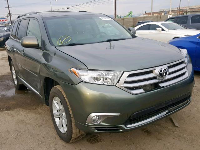 5TDBK3EH4DS178239 - 2013 TOYOTA HIGHLANDER, GREEN - price history ...