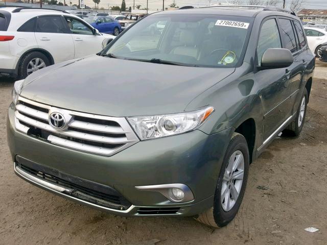 5TDBK3EH4DS178239 - 2013 TOYOTA HIGHLANDER, GREEN - price history ...