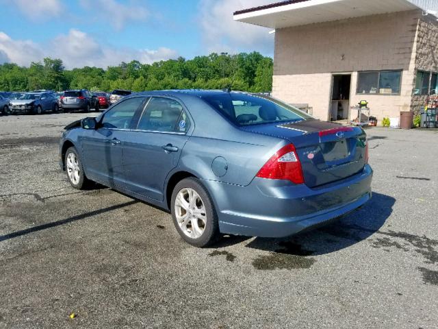 3FAHP0HA3CR250029 - 2012 FORD FUSION SE, BLUE - price history, history ...