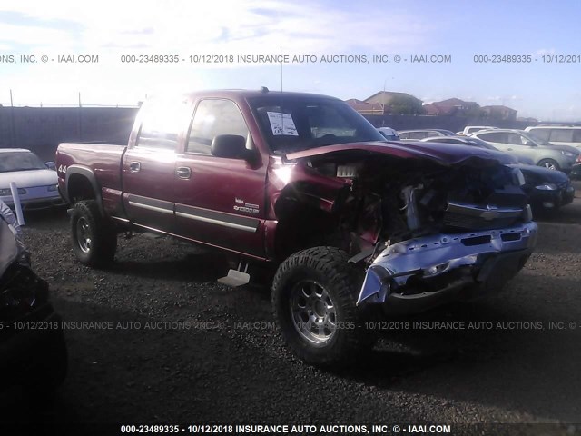 1GCHK23204F262125 - 2004 CHEVROLET SILVERADO K2500 HEAVY DUTY, MAROON ...